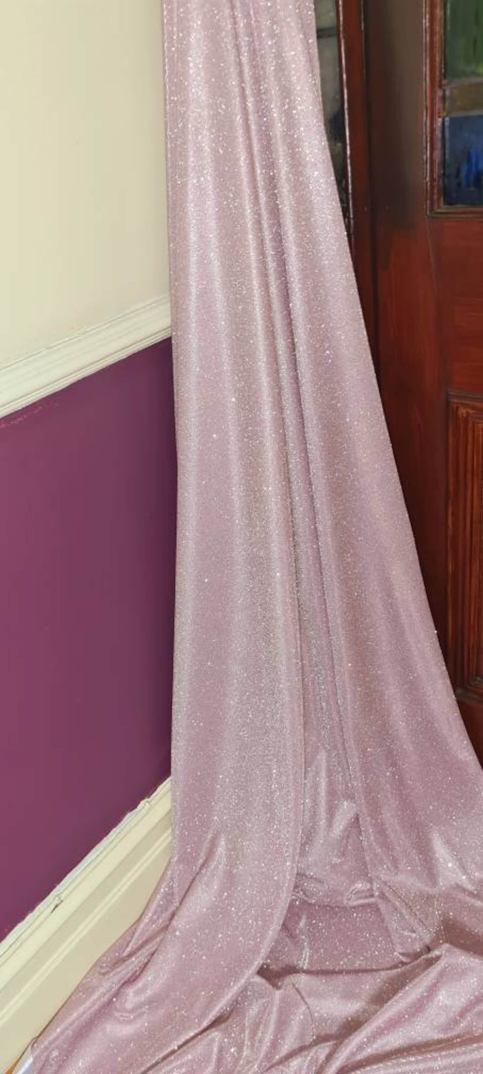 Baby Pink Sparkling Moonlight Fabric: Bridal Party Wear, 58" Wide - Etsy