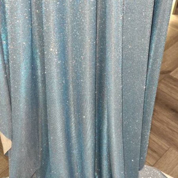Blue Lurex Fabric - Etsy