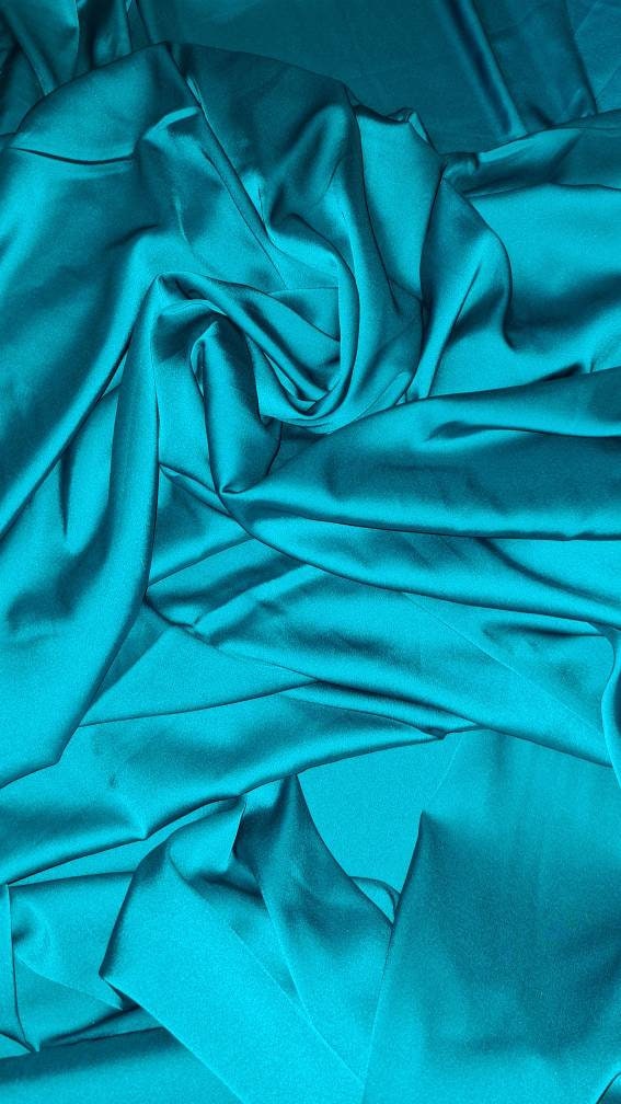1mtr . color azul turquesa suave sedoso elegante líquido - Etsy España