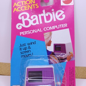 Barbie Action Accents Personal Computer Mattel 1989 - Etsy