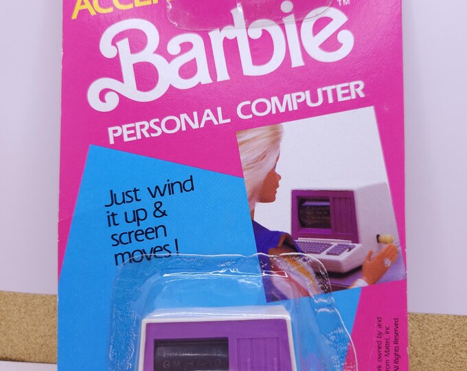 Barbie Action Accents - Personal Computer - Mattel 1989 - Etsy