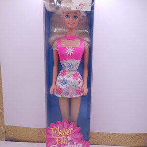 Barbie Doll - Flower Fun Barbie 1996 (mattel) - New in Box - Etsy