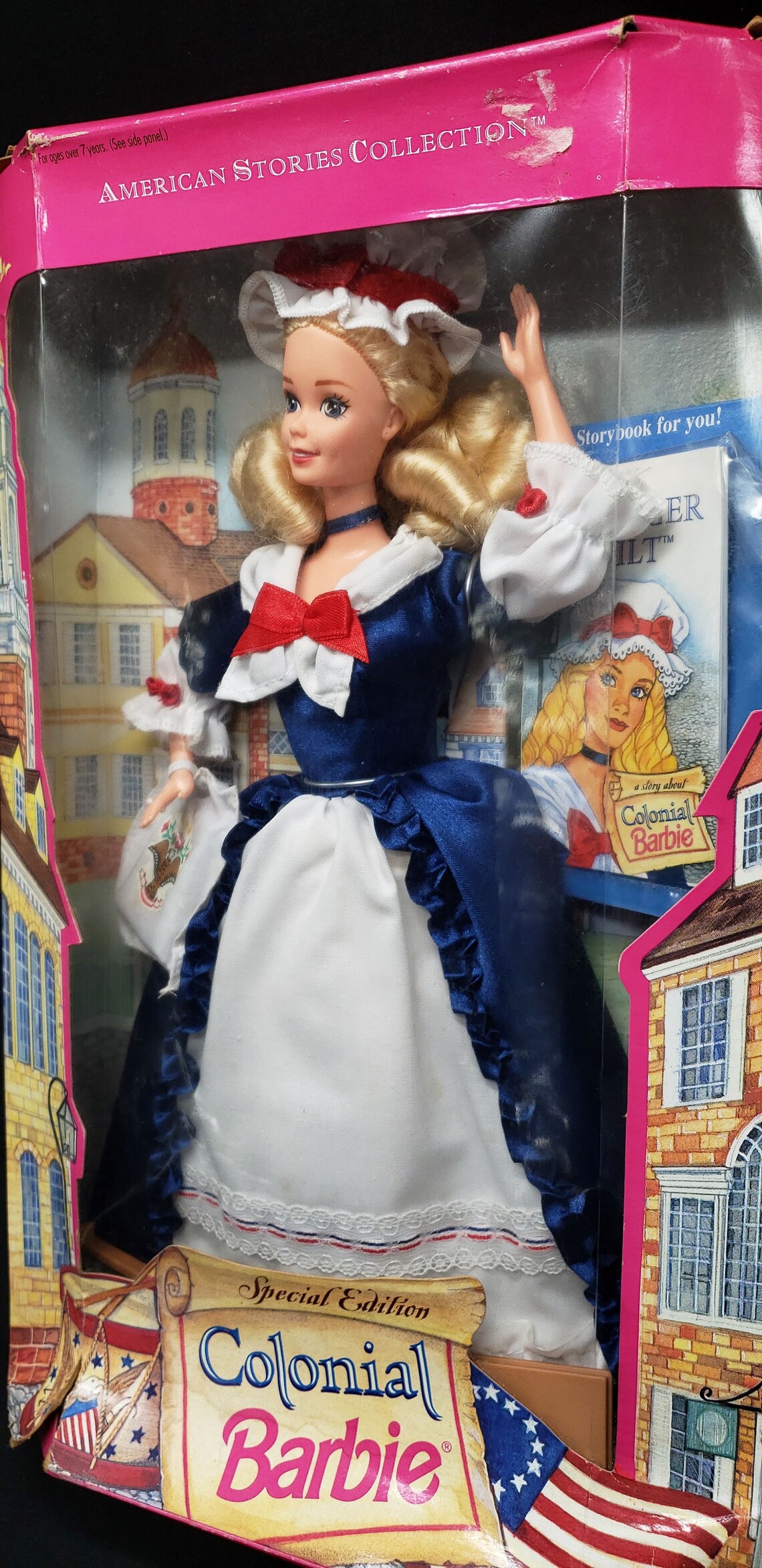 Barbie Doll Colonial Barbie 1994 mattel American Stories Collection ...