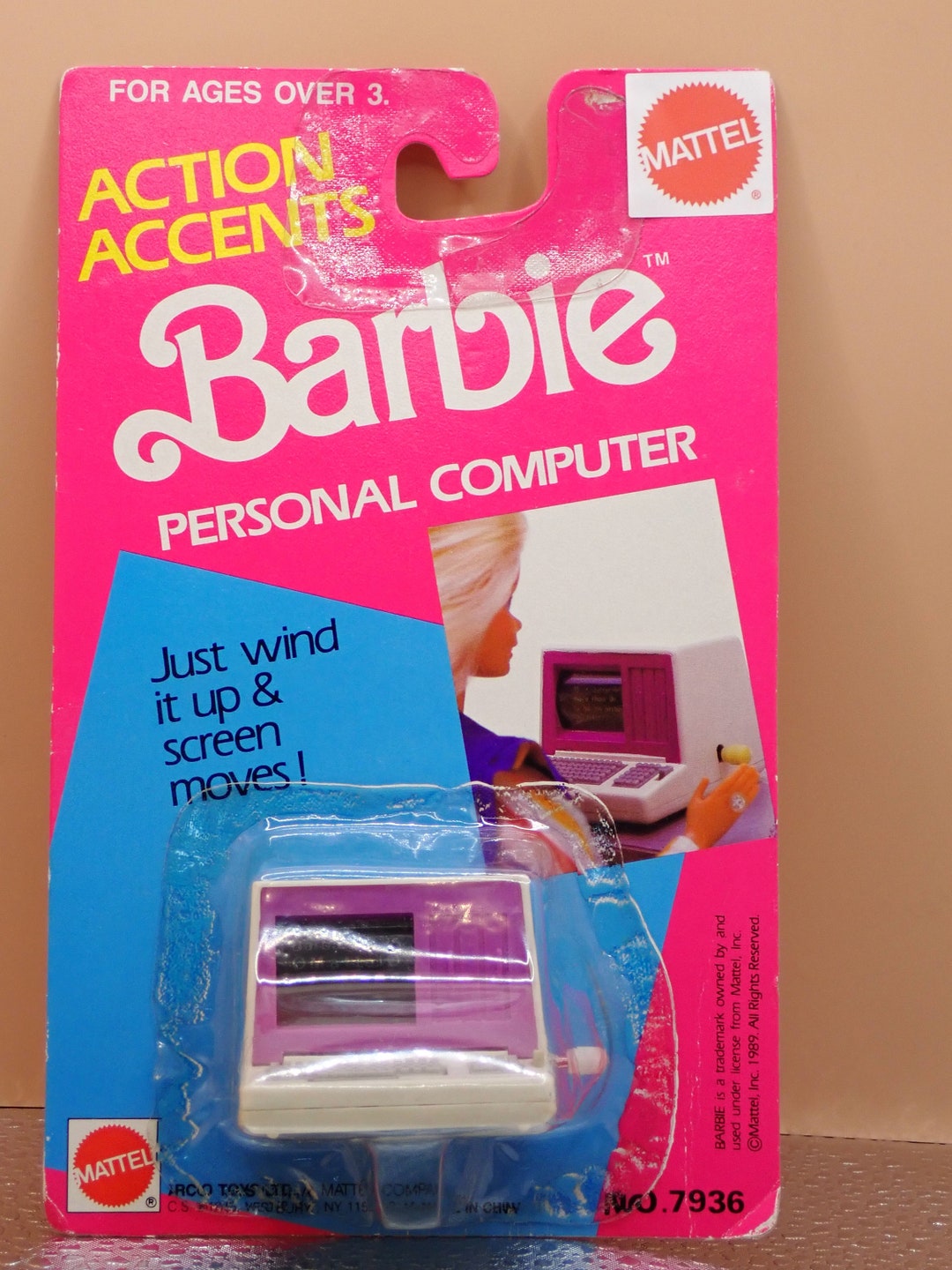 Barbie Action Accents Personal Computer Mattel 1989 - Etsy