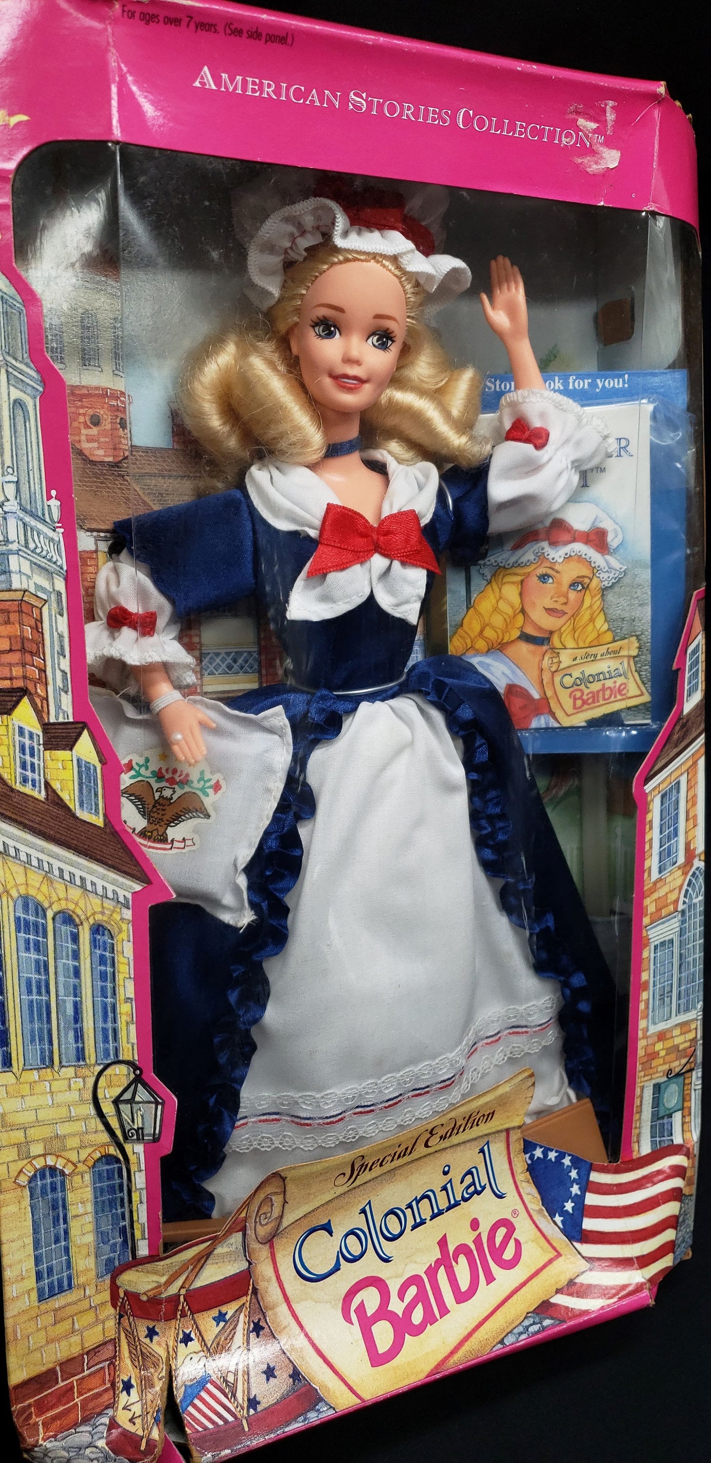 Barbie Doll Colonial Barbie 1994 mattel American Stories Collection ...