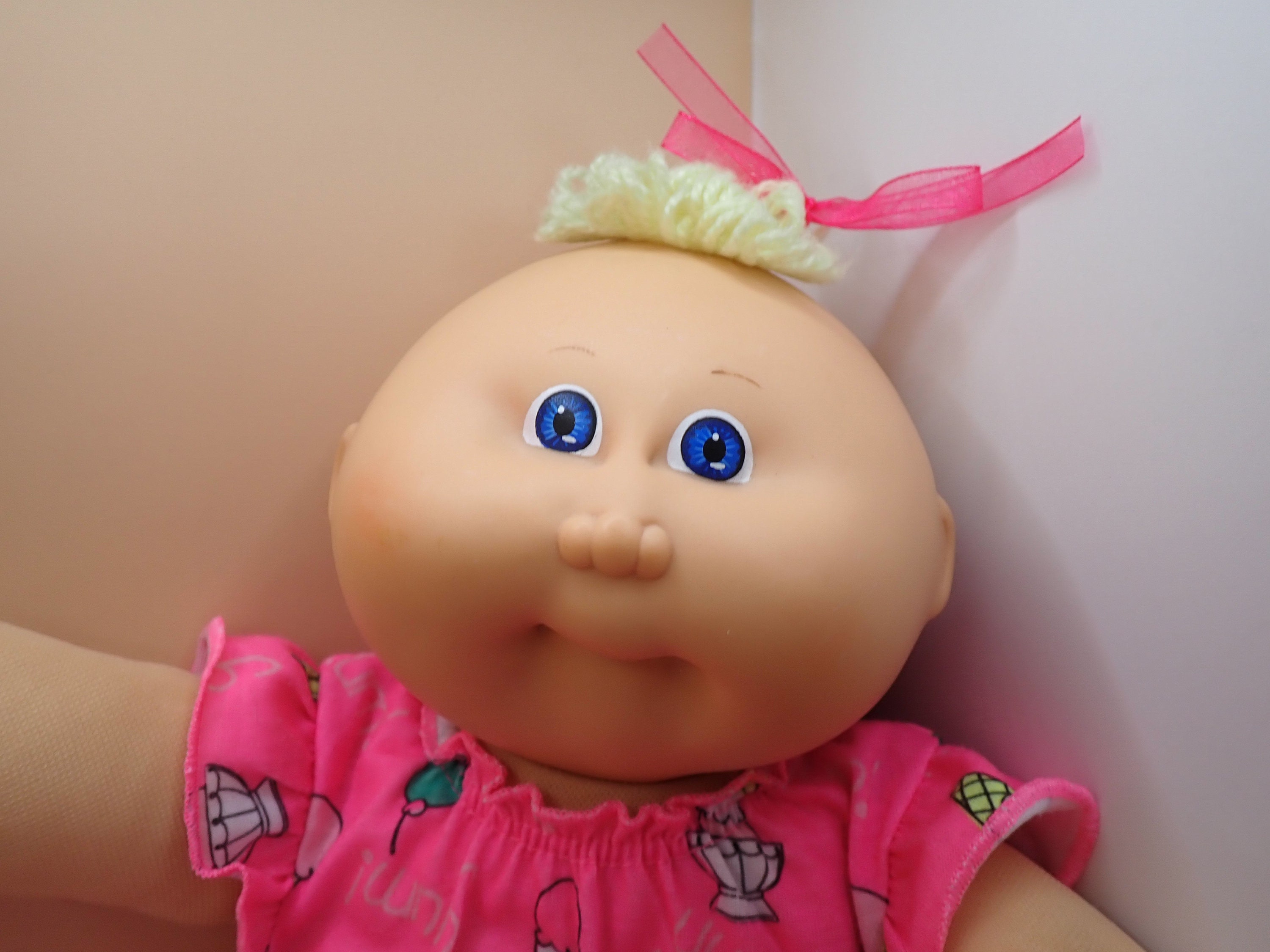 Cabbage Patch Baby With Blonde Tuft Cute and Clean From 1982 - Etsy