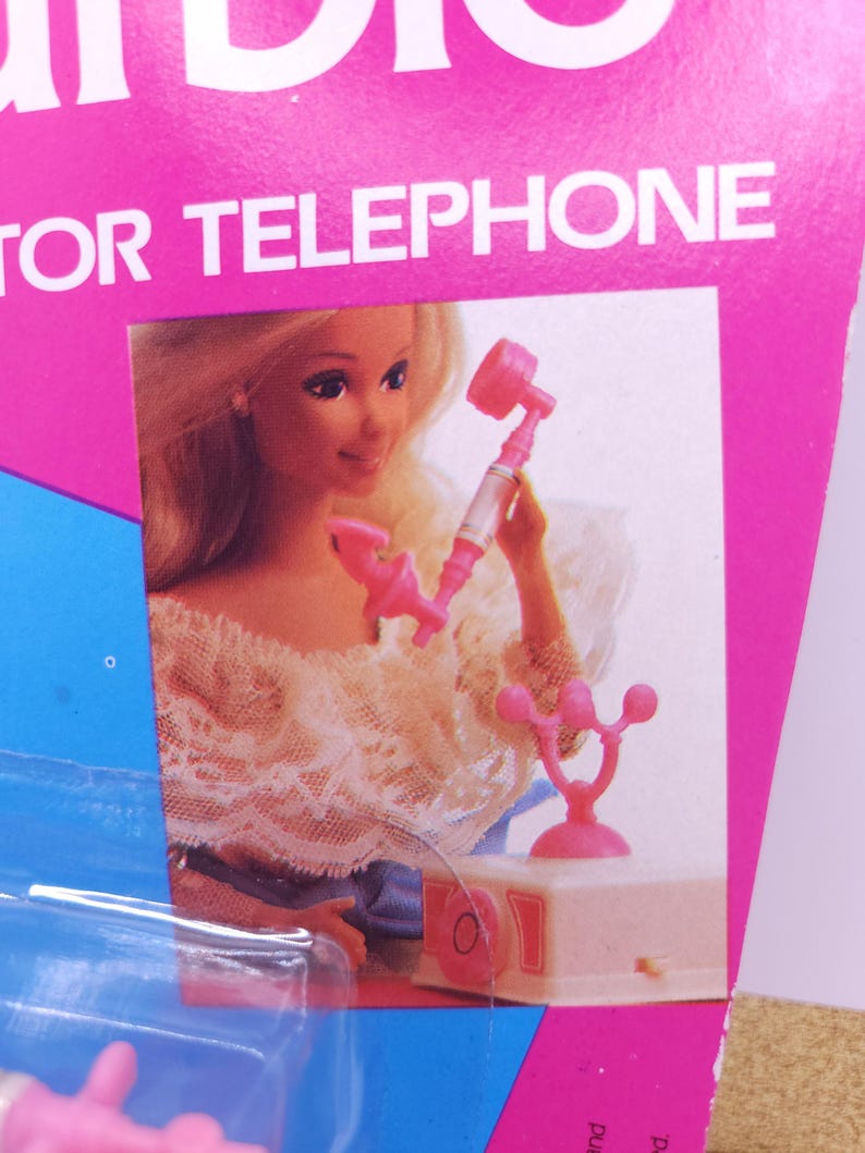 Barbie Action Accents - Decorator Telephone - Mattel 1989 - Etsy