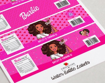 Barbie Label Water | Etsy