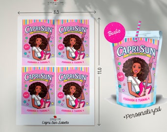 Barbie Capri Sun Label | Etsy