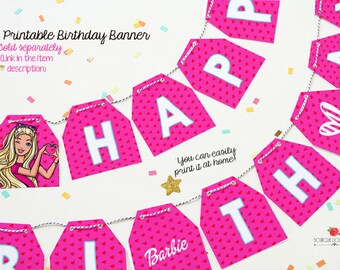 Barbie Banner - Etsy