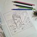 Printable Coloring Page, Downloadable Coloring Sheet of My Original ...
