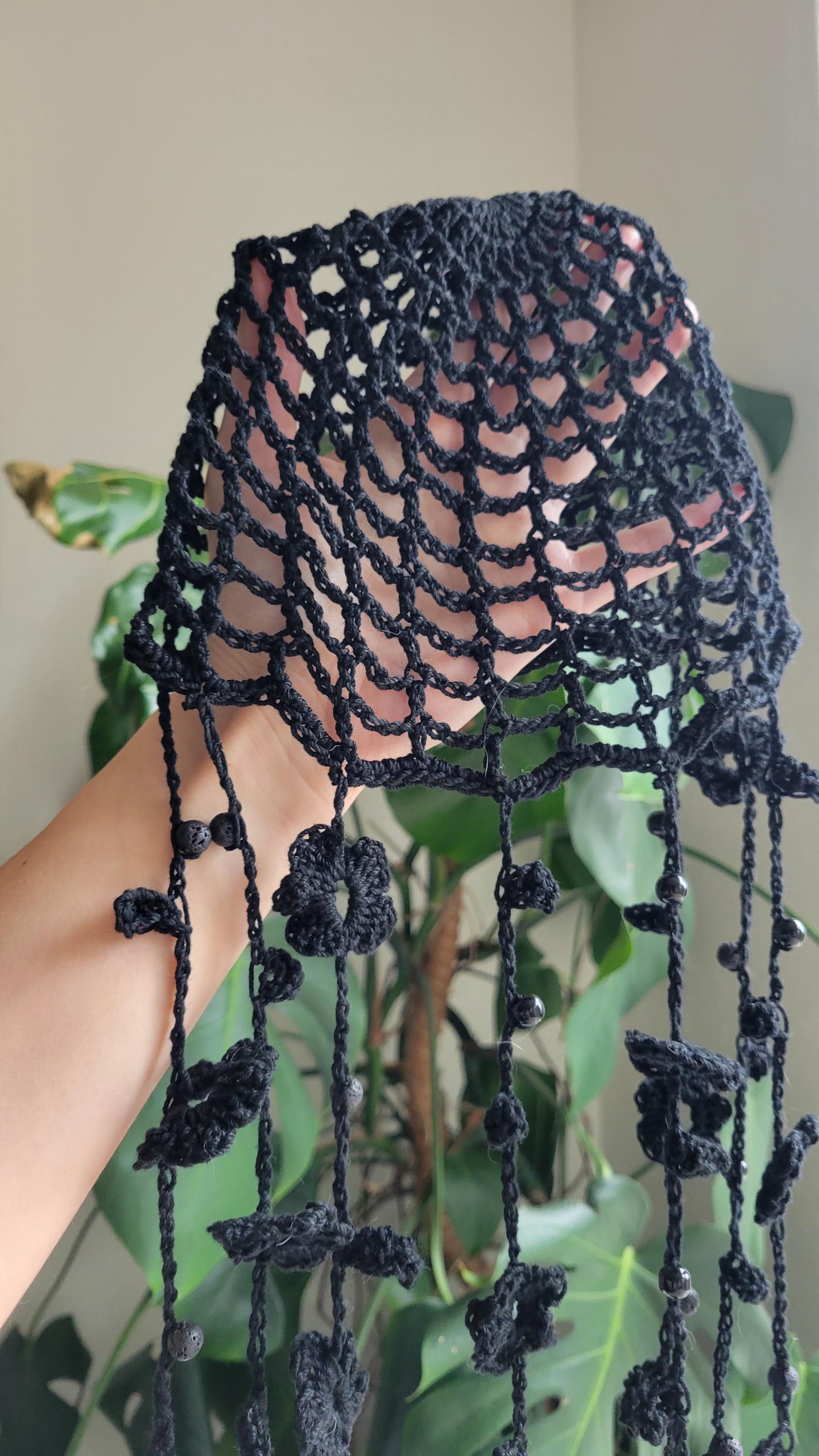 The Viney Mesh Cap | Crochet Mesh Skull Cap - Etsy