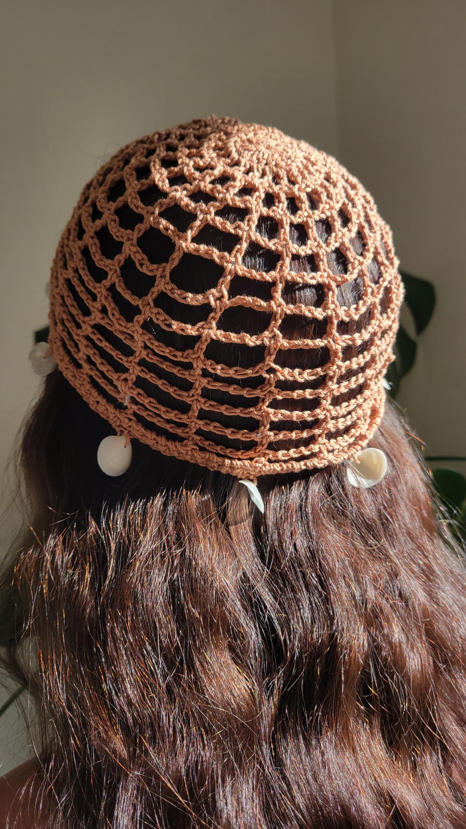 Crochet Mesh Skull Cap Hat - Etsy