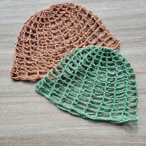 The Sun-baked Cap - Crochet Mesh Skull Cap - Etsy