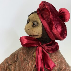 Artist Teddy Monkey, Collectible OOAK Handmade, Vintage Plush Teddy ...