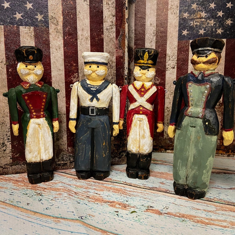 Army Vintage Soldier. Handmade. Wood Carving. Woodcarving. | Etsy