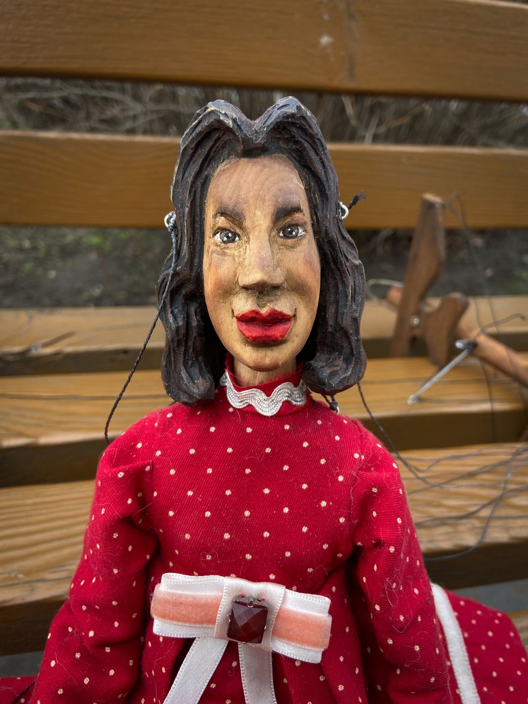 Wooden Doll, Marionette, Handmade, Wood Carving, Ooak Art Doll, Hand ...