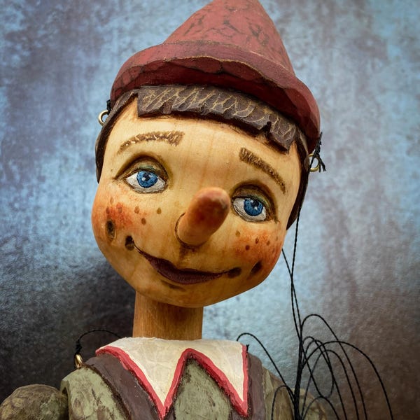 Carved Puppet - Etsy