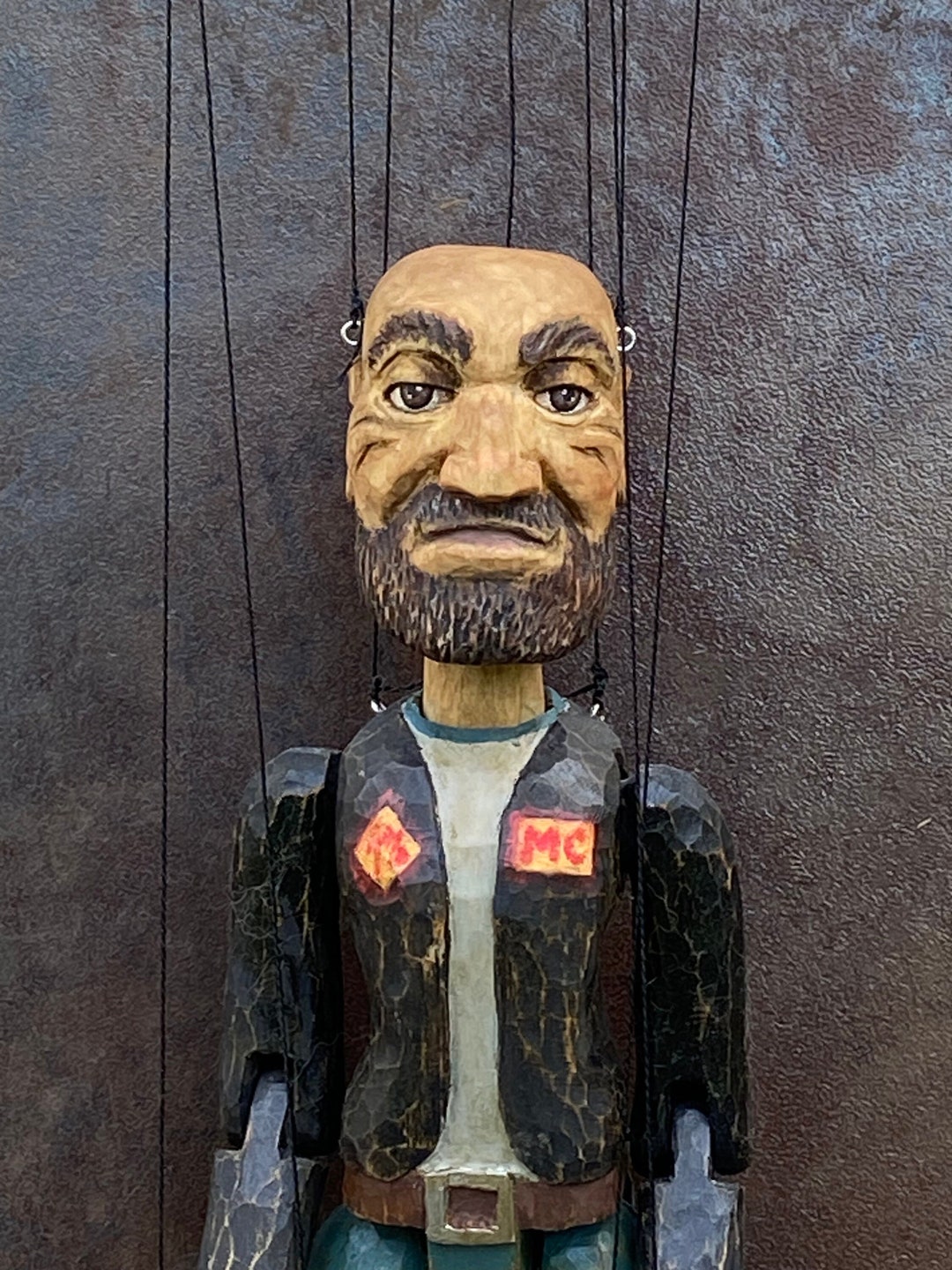 Marionette Biker, Wooden Doll, Puppet, Caricature, Wooden Marionette ...