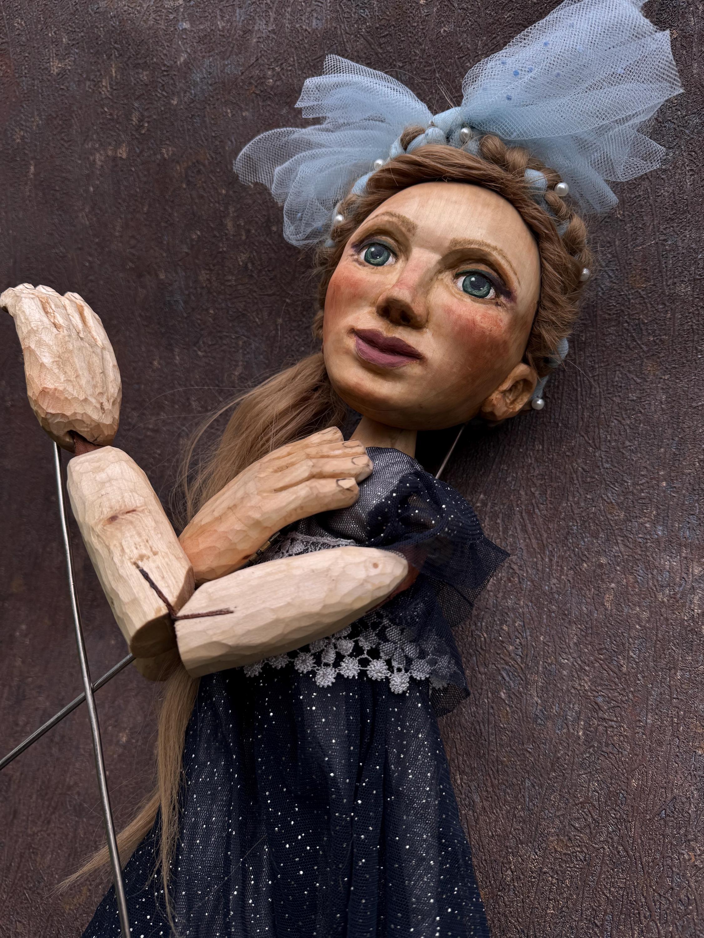 Wooden Puppet Doll, Handmade Wooden Puppet, Fairytale Puppet Doll ...