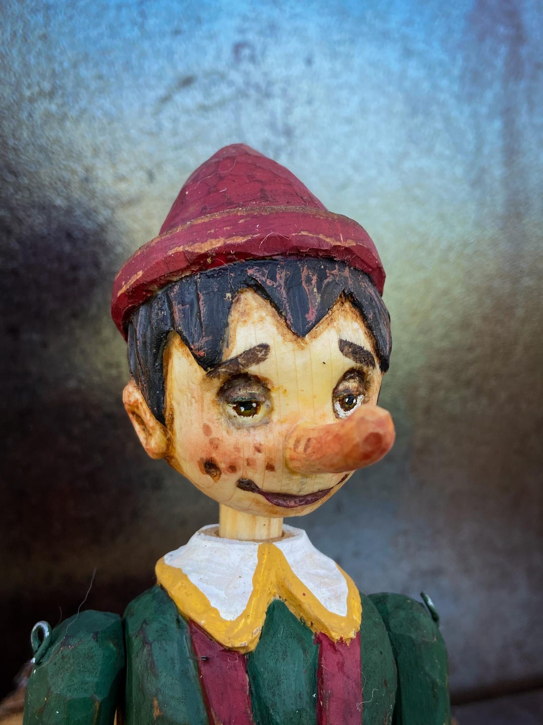 Pinocchio, Vintage Style, Wooden Doll, Handmade, Wood Carving ...