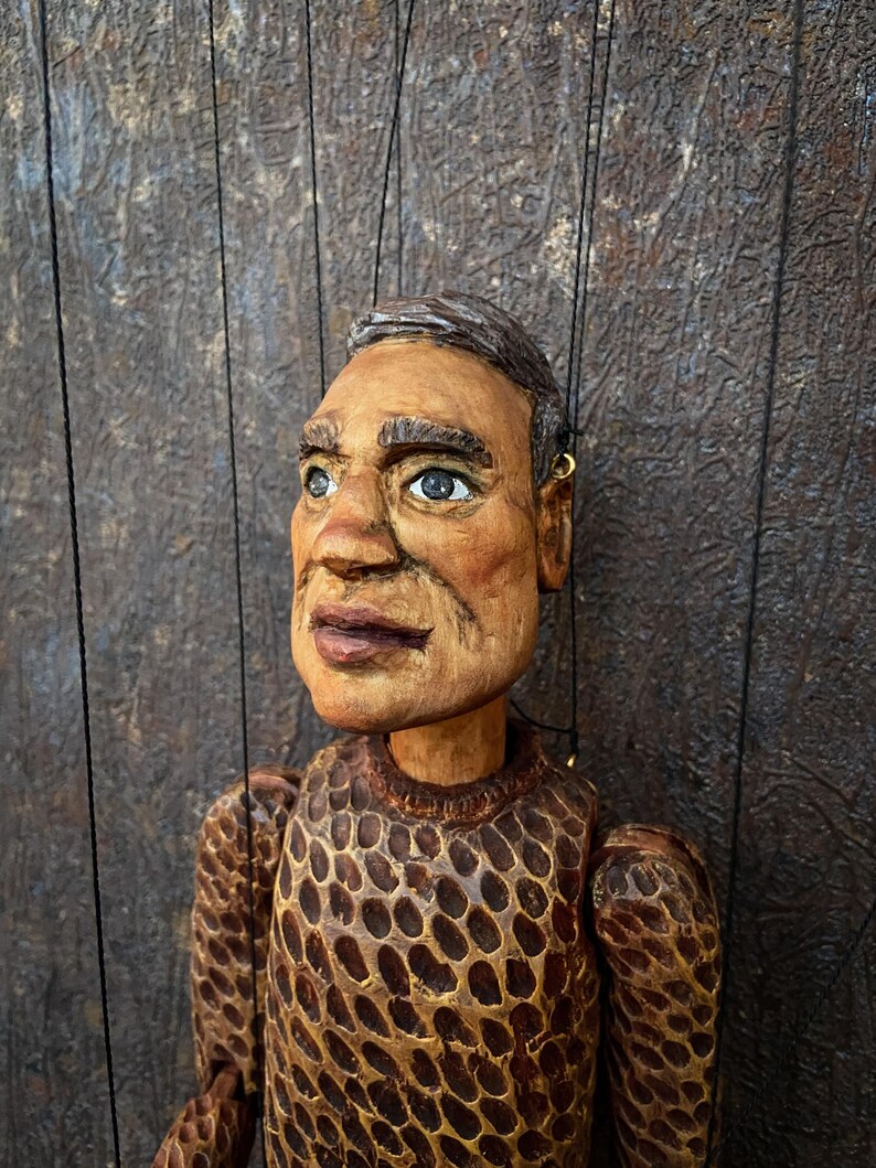 Wooden Marionette Roman, Handmade, Wood Carving, Hand Carved Puppet ...