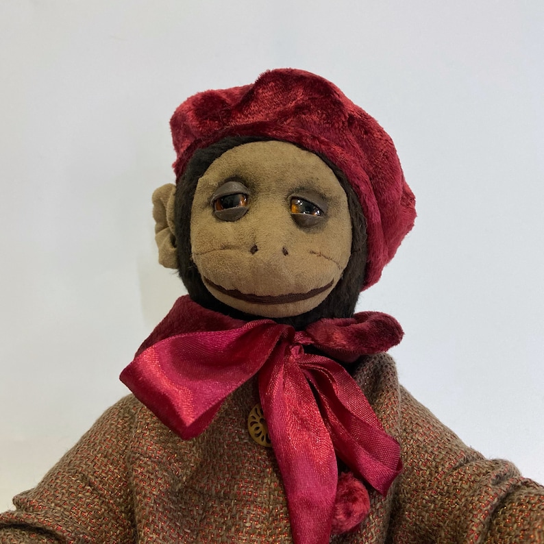 Artist Teddy Monkey Collectible OOAK Handmade Vintage Plush - Etsy