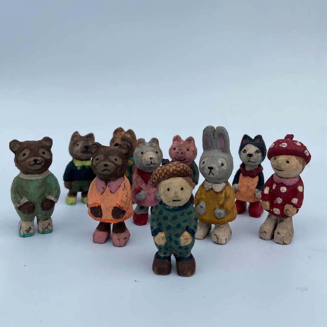 Wood Carving, Woodland Animals, Nursery Decor, Wooden Animals, Woodland ...