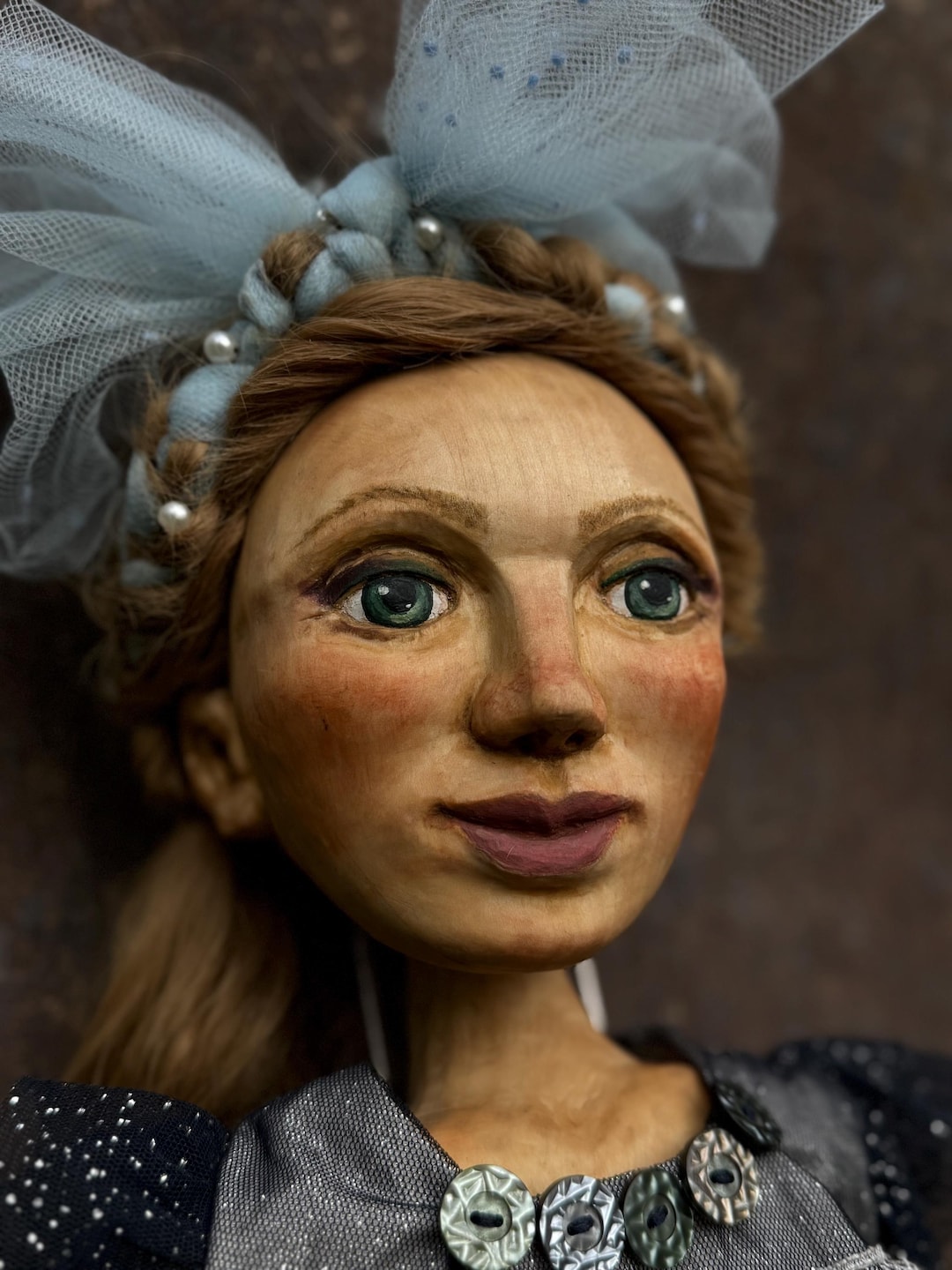 Wooden Rod Puppet, Handmade Wooden Marionette, Fairytale Puppet Doll ...