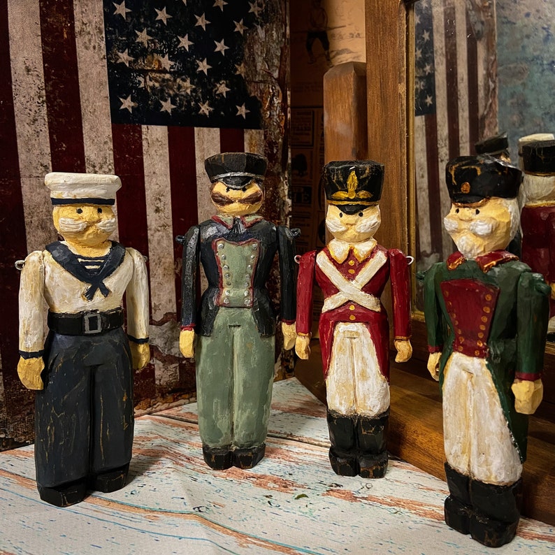 Army Vintage Soldier. Handmade. Wood Carving. Woodcarving. | Etsy