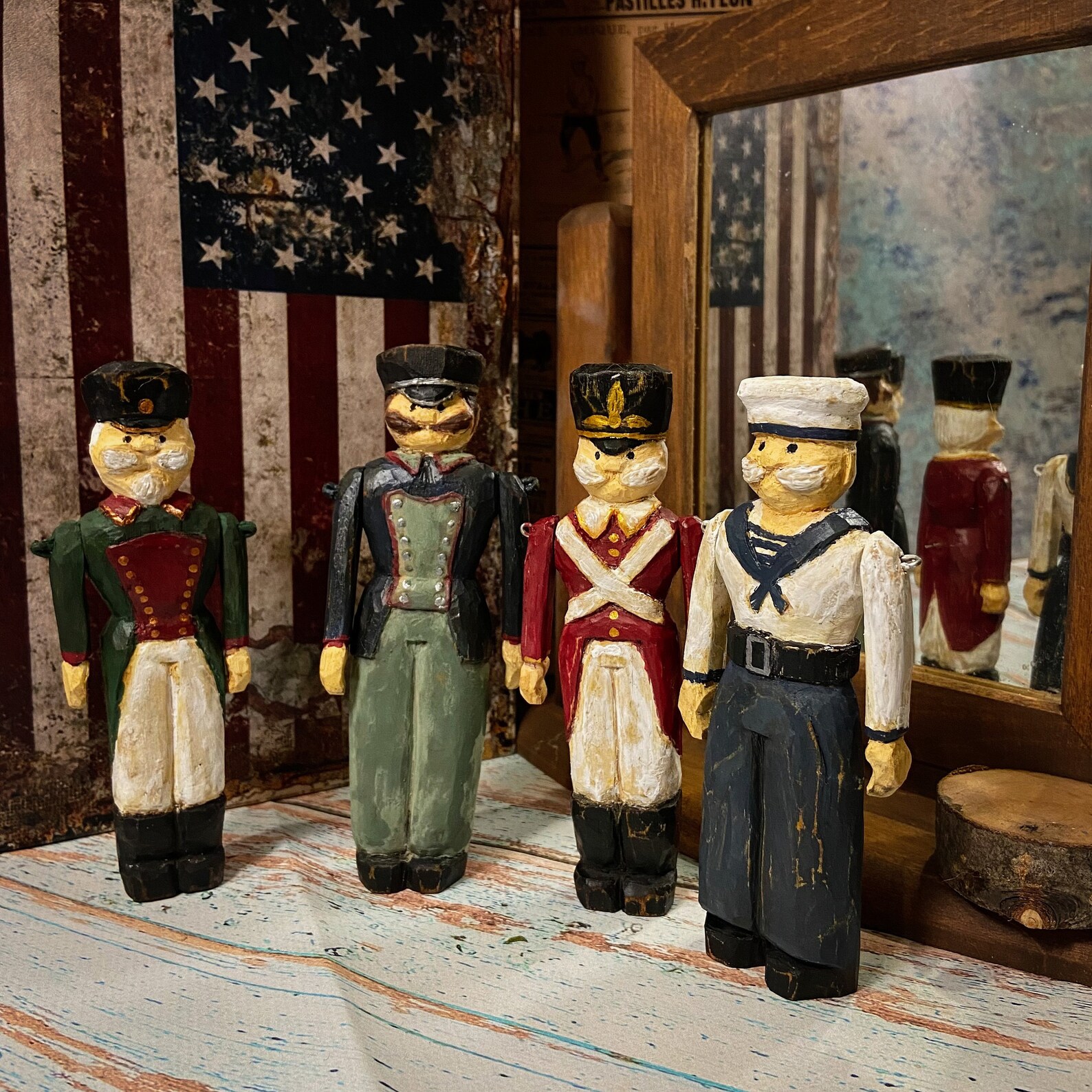 Army Vintage Soldier. Handmade. Wood Carving. Woodcarving. | Etsy