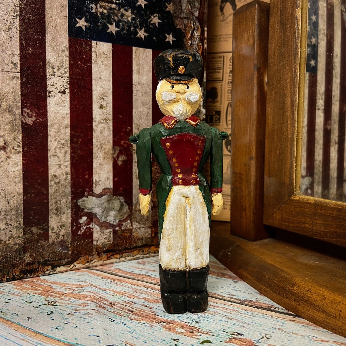 Army Vintage Soldier. Handmade. Wood Carving. Woodcarving. | Etsy