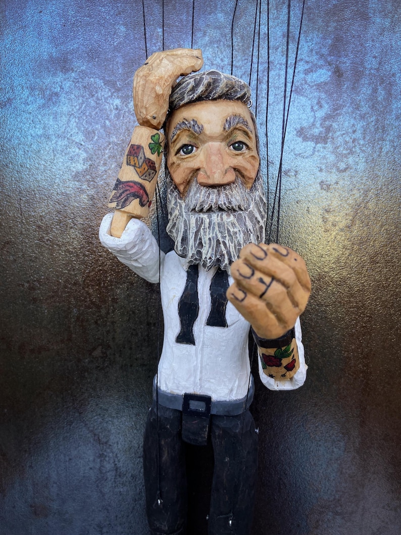 Marionette, Theater Puppet, Wooden Doll, Wood Carving, Collectible ...