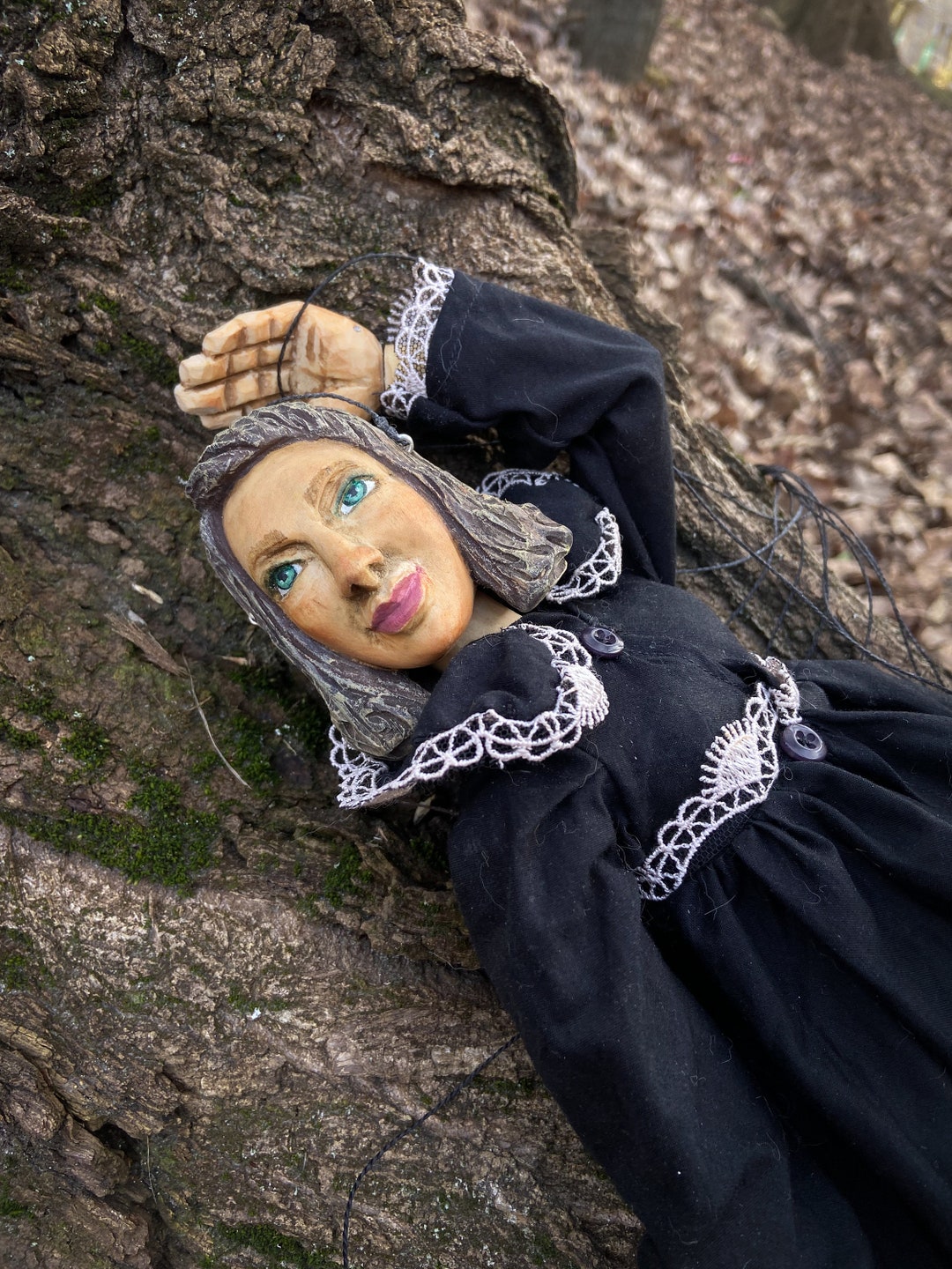 Wooden Marionette, Handmade, Wood Carving, Ooak Art Doll, Hand Carved ...