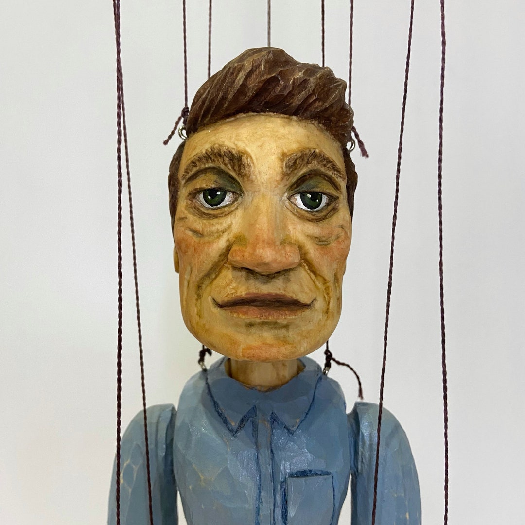 Wooden Doll, Marionette, Wood Carving, Oak Art Doll, Hand Carved ...