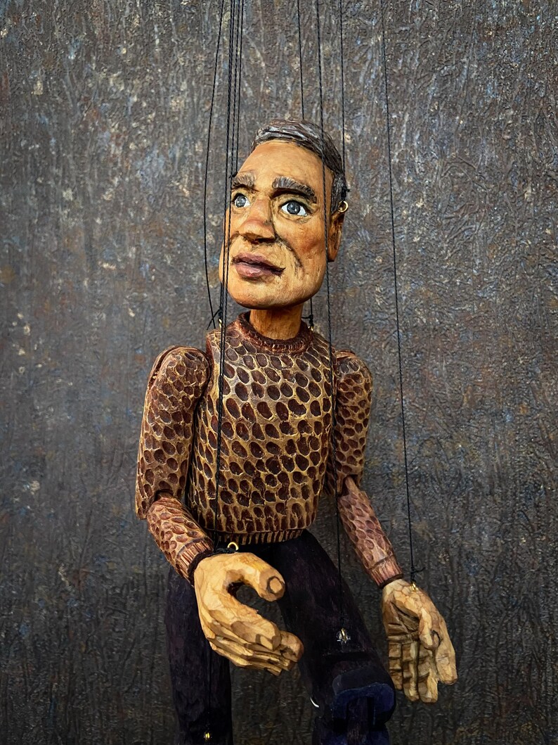 Wooden Marionette Roman, Handmade, Wood Carving, Hand Carved Puppet ...