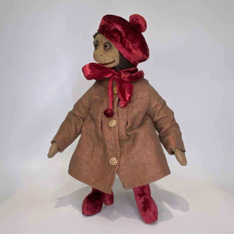 Artist Teddy Monkey Collectible OOAK Handmade Vintage Plush - Etsy