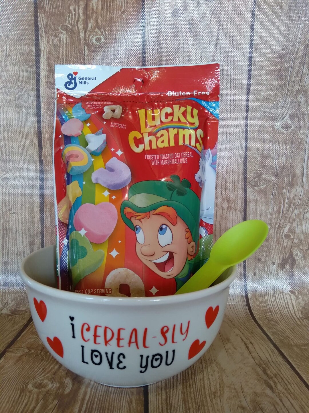 Valentines Day Cereal Bowl - Etsy