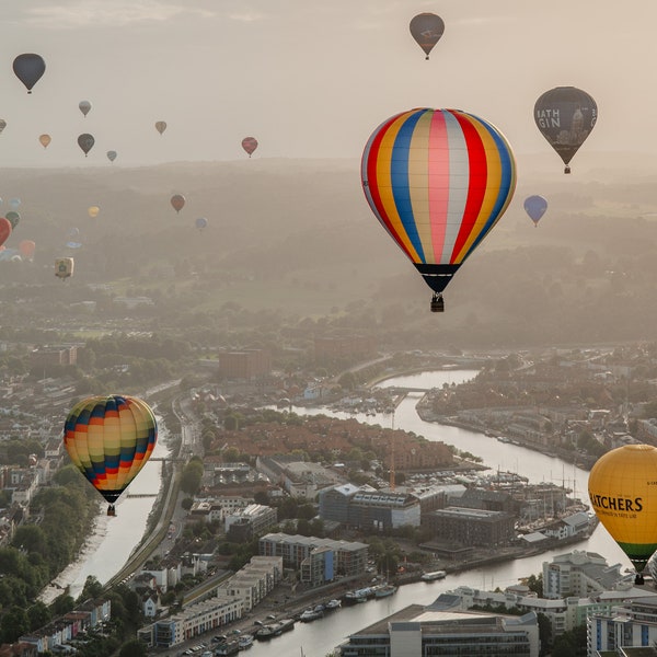 Hot Air Balloon Print - Etsy UK