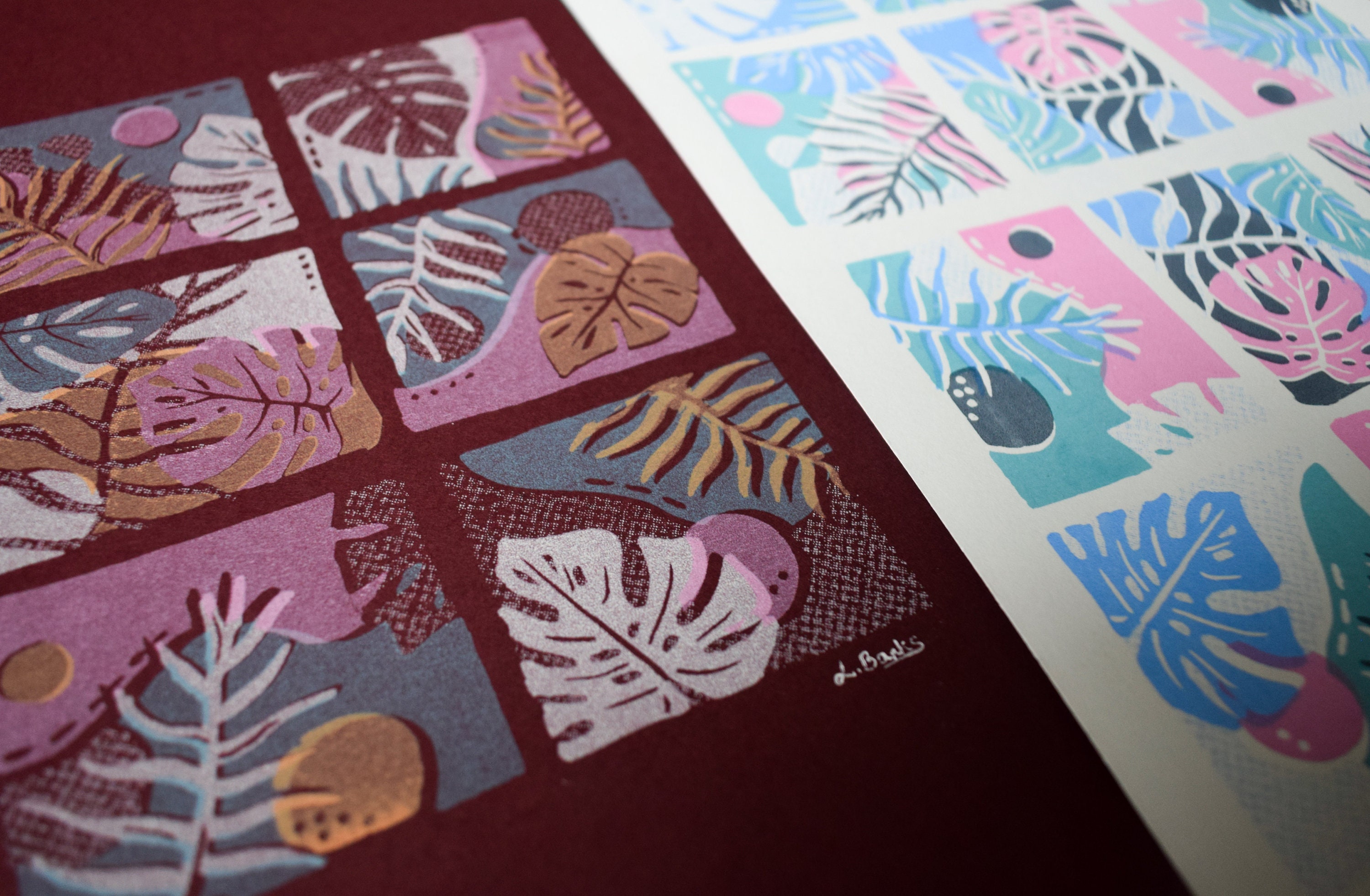 Tropical Screen Print - Etsy