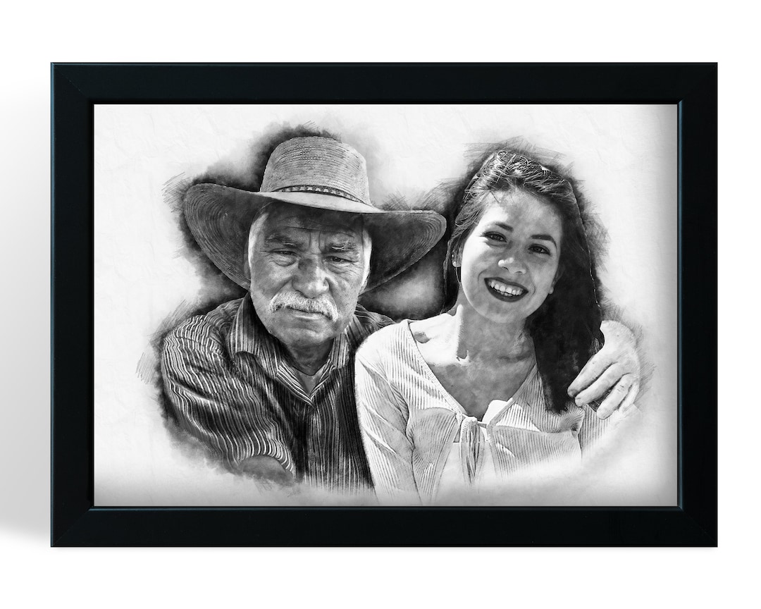 Personalised Portrait & Painting, Drawing Photo Deceased Loved Ones ...