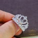Exclusive 2CT White Round Cut Lab Diamond Crown Design - Etsy