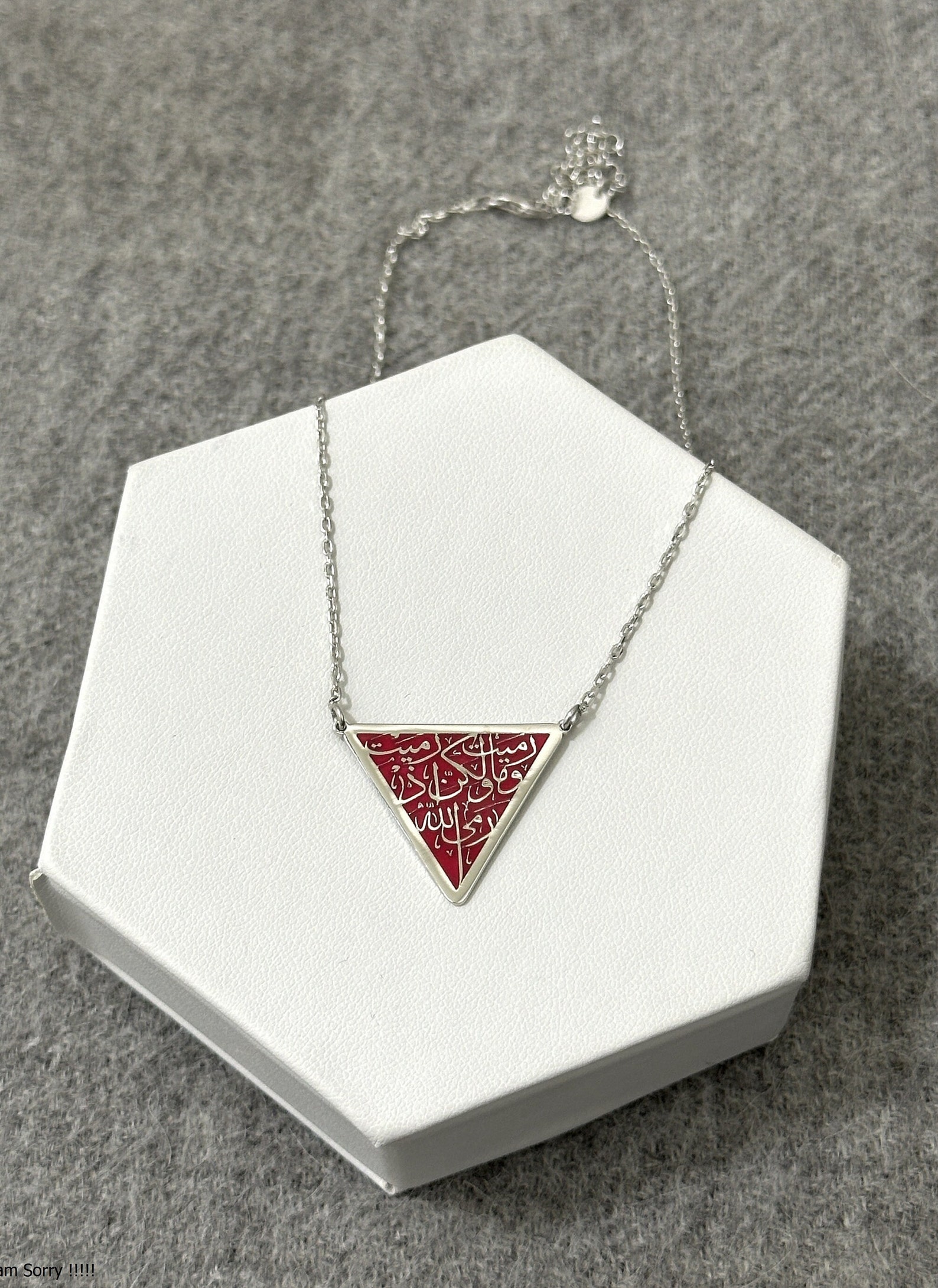 Watermelon Charm Palestine Necklace, 925 Sterling Silver Gold Plated ...