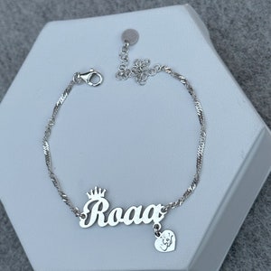 Sterling Silver Custom Name Bracelet – Personalized Modern Jewelry - Etsy