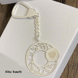 Sterling Silver Keychain | Custom Engraved Key Chain Personalized Gifts ...