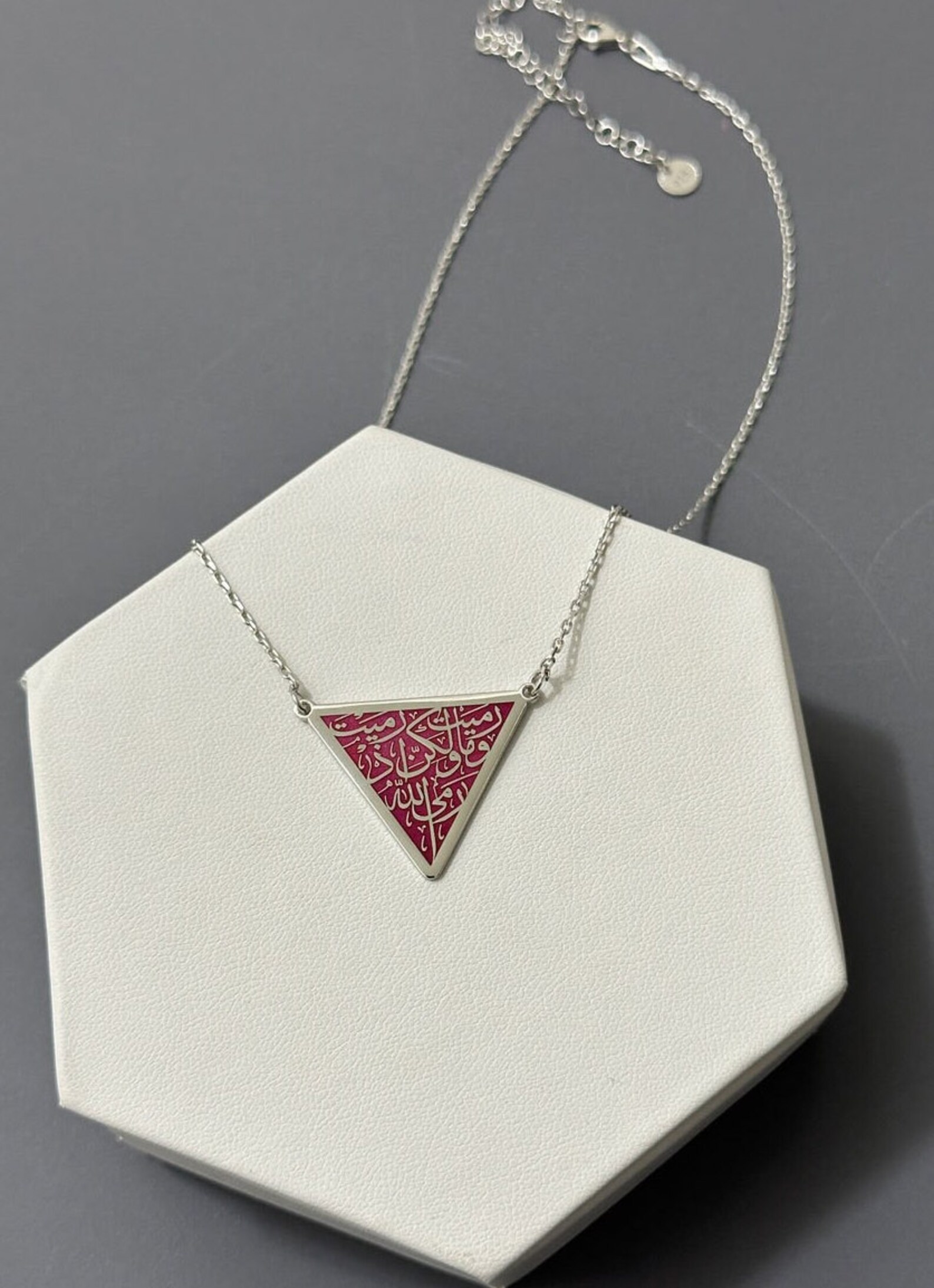 Watermelon Charm Palestine Necklace, 925 Sterling Silver Gold Plated ...