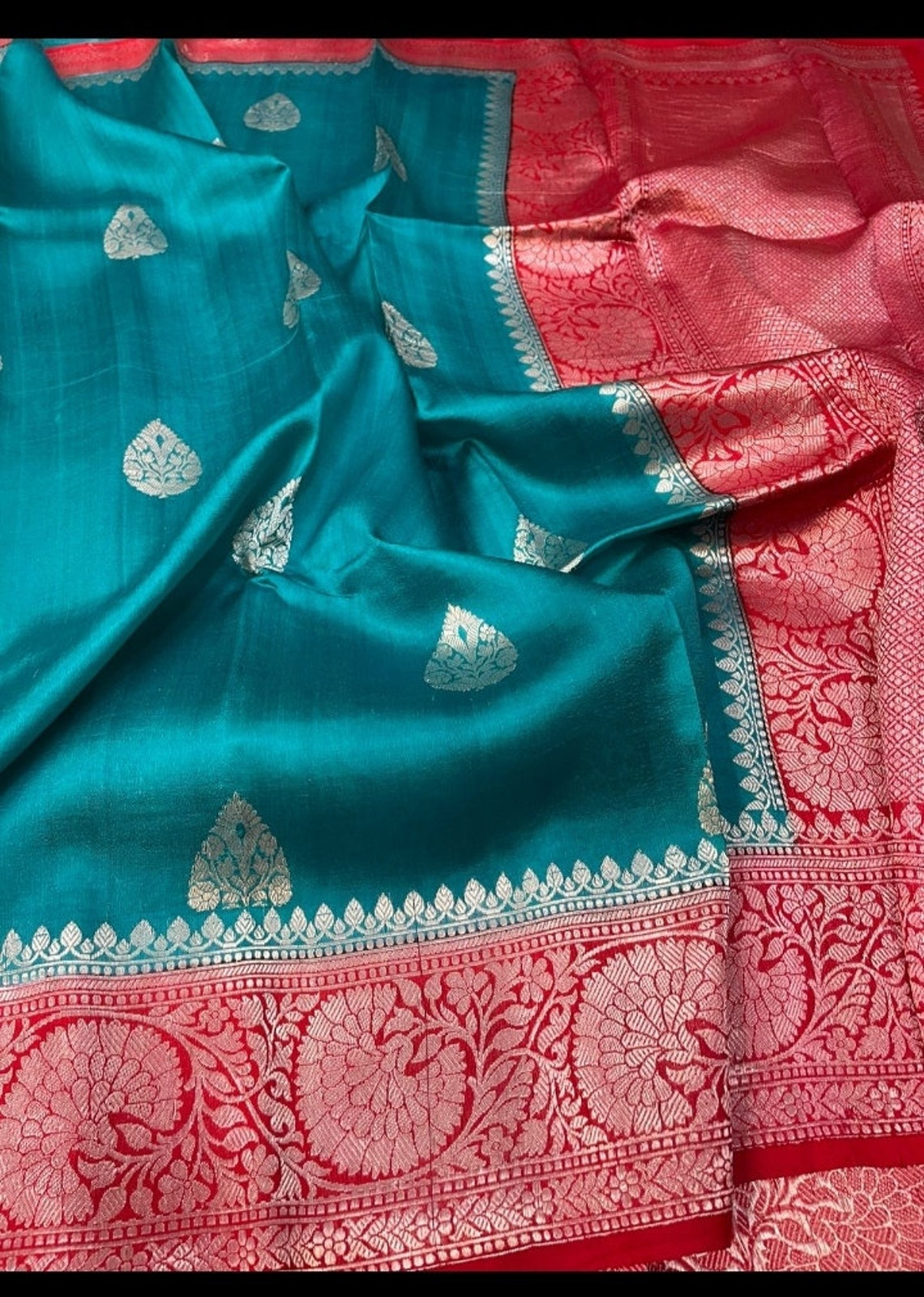 Exclusive Pure Mango Raw Silk With Rupa Zari Kadwa Weaved Saree - Etsy