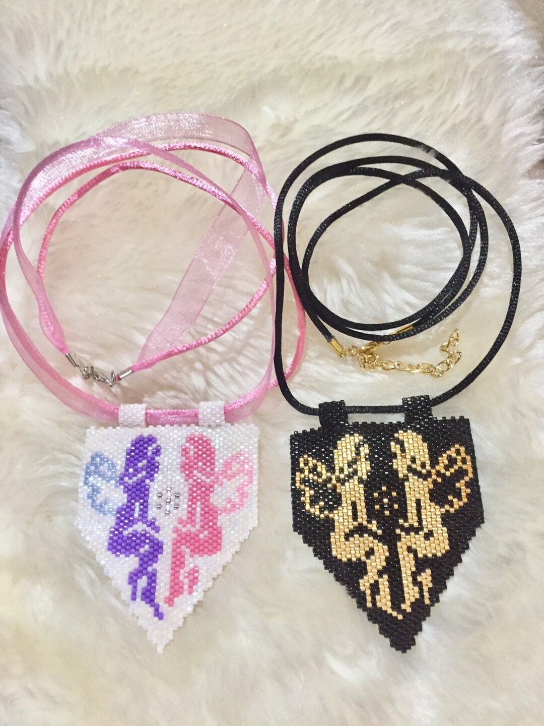 Angel Brick Stitch Miyuki Pendant Pattern, Miyuki Delica Angel Necklace ...