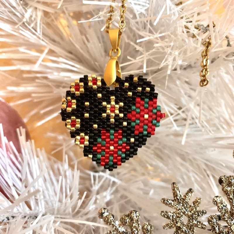Heart Beading Pattern - Etsy