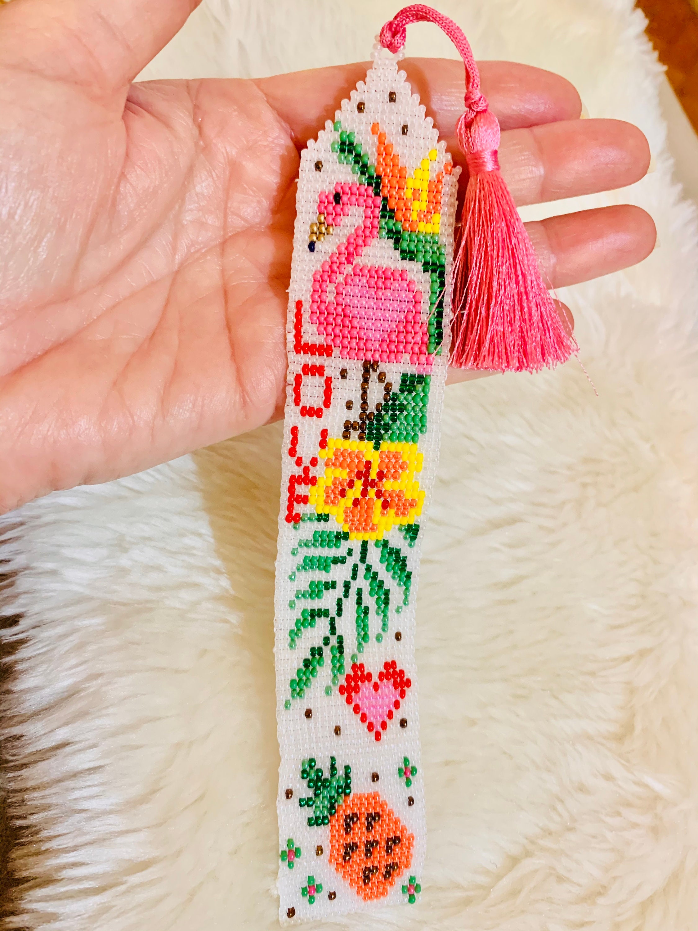Valentine's Day Tropical Bookmark 'LOVE' Digital - Etsy